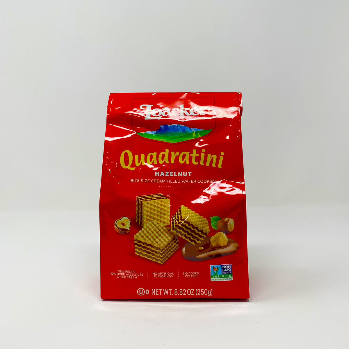 Loacker Hazelnut wafer cube 250g – Two Brothers Halal Market