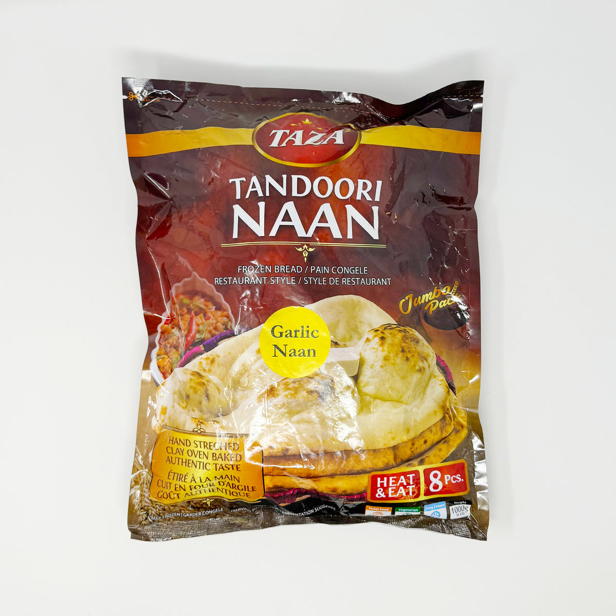 Taza Tandoori Naan Garlic 8 pcs (In-Store Only) – Two Brothers Halal Market