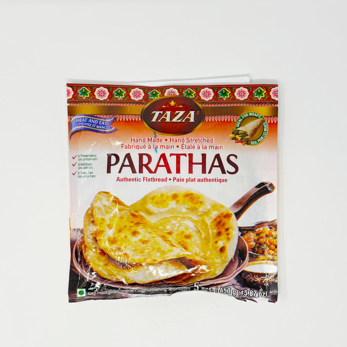 Taza paratha Authentic 450g 5 pieces (In-Store Only) – Two Brothers Halal Market