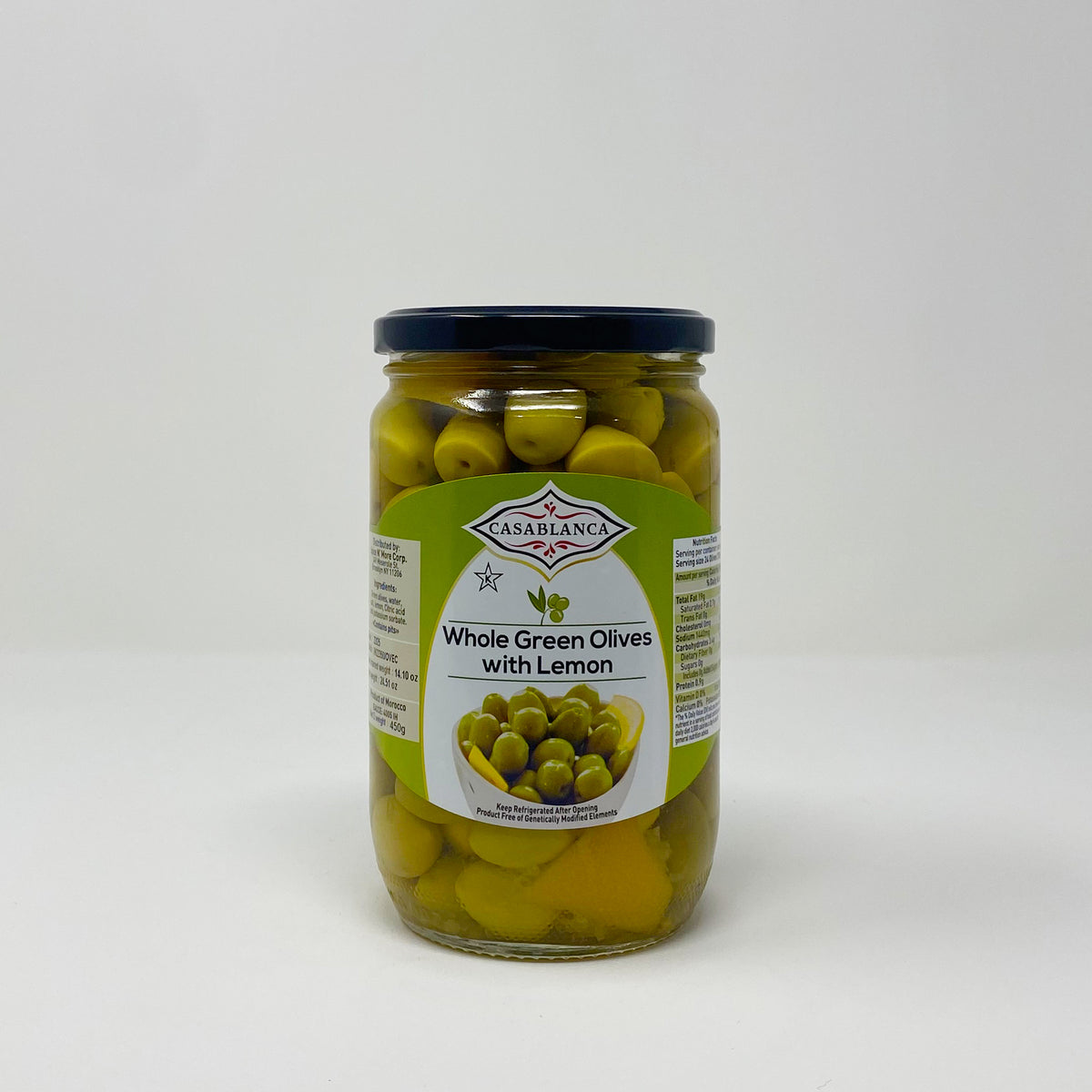 Casablanca Whole green olives with lemon – Two Brothers Halal Market