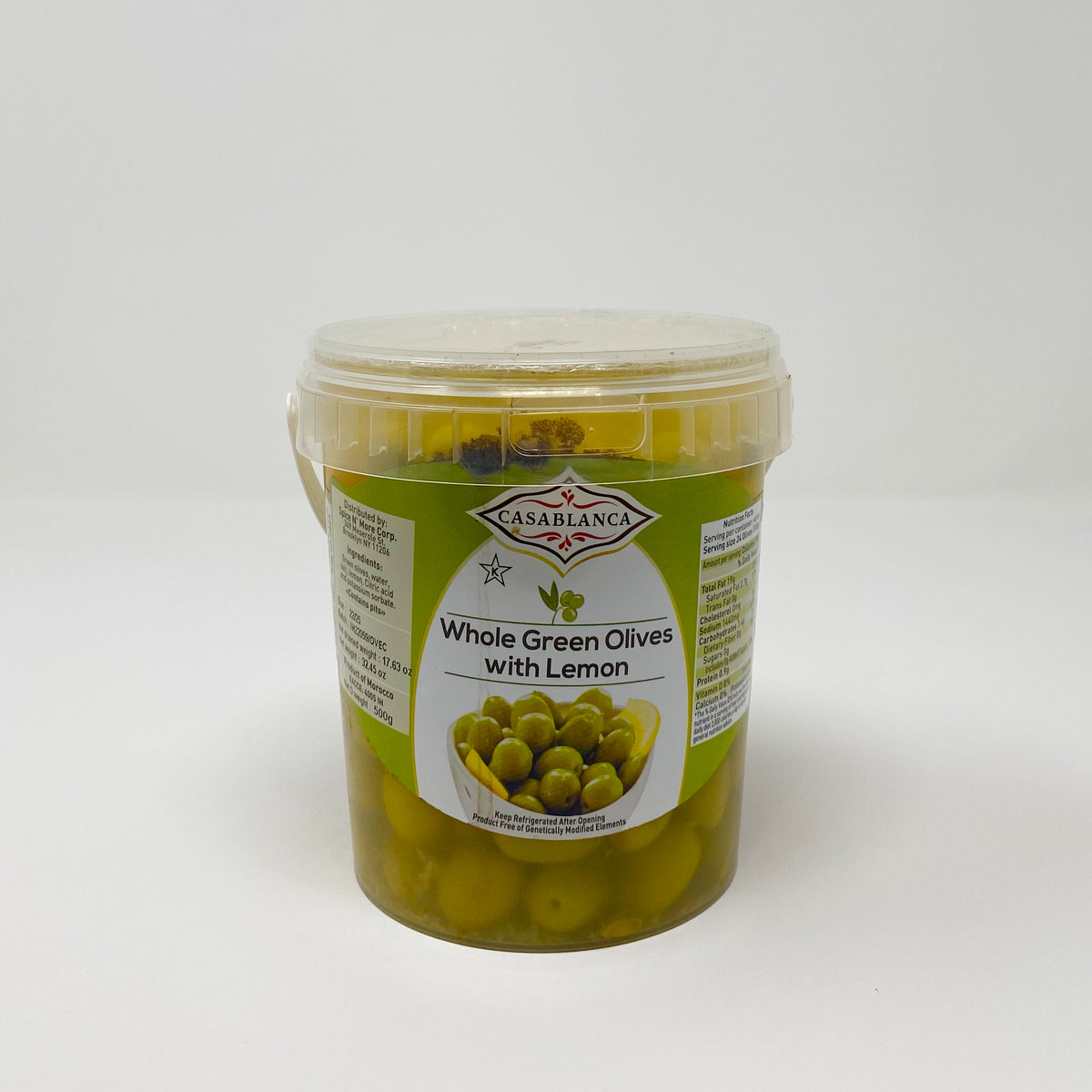 Casablnaca Whole green olives with lemon – Two Brothers Halal Market