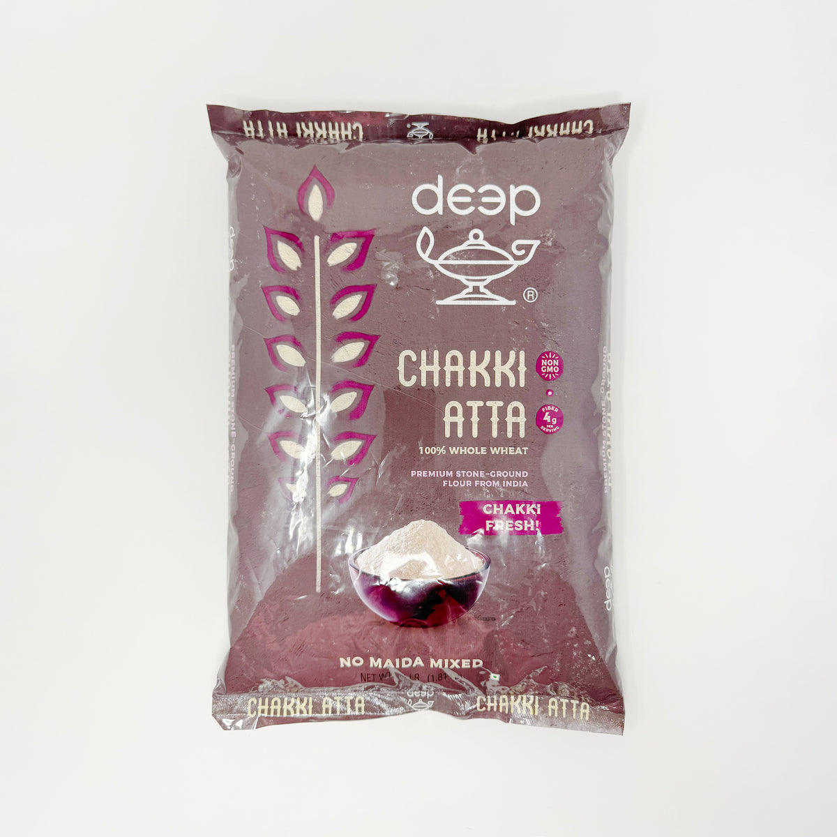 Deep Chakki Atta 100% Whole wheat flour 4Lb – Two Brothers Halal Market