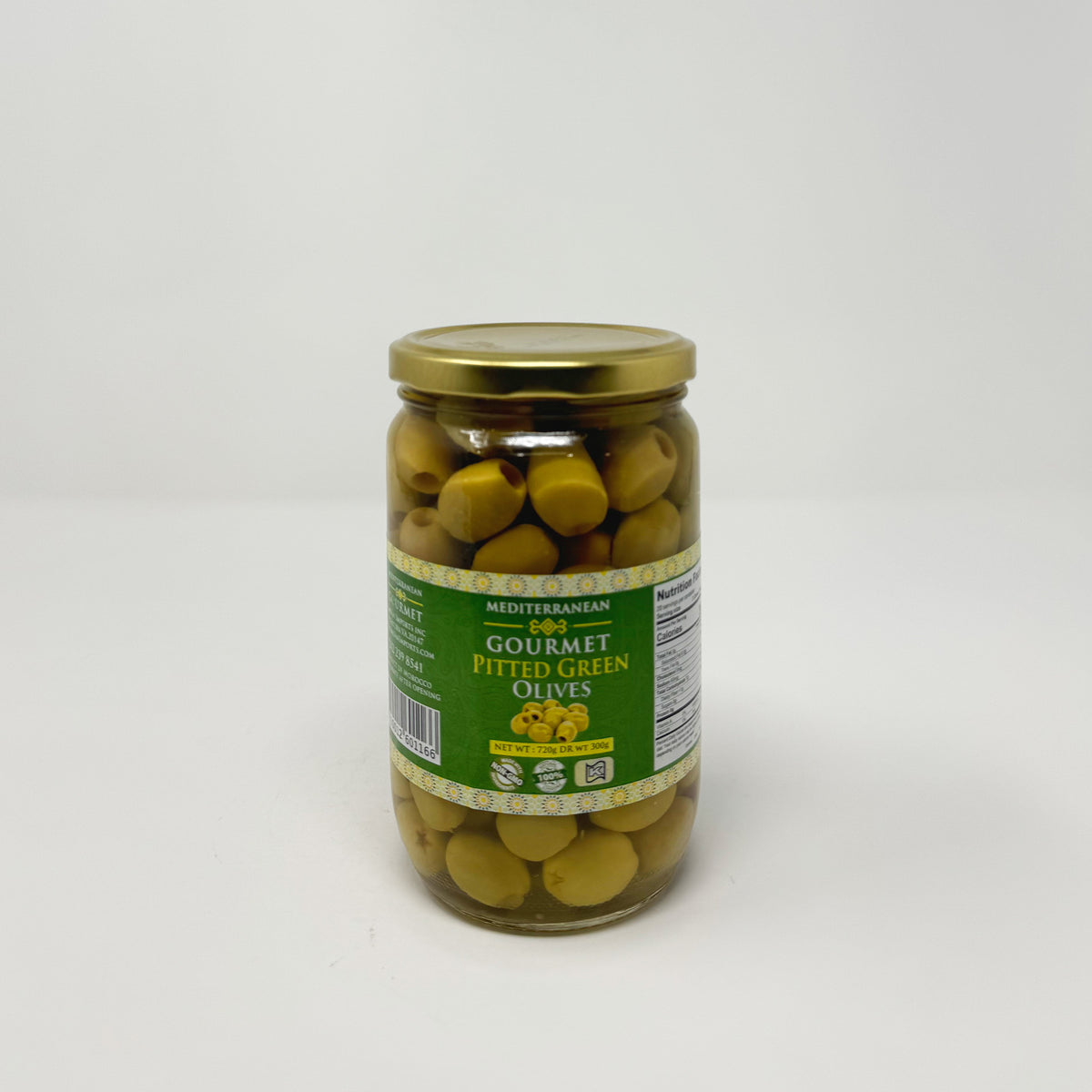 Gourmet pitted green olives 720g – Two Brothers Halal Market