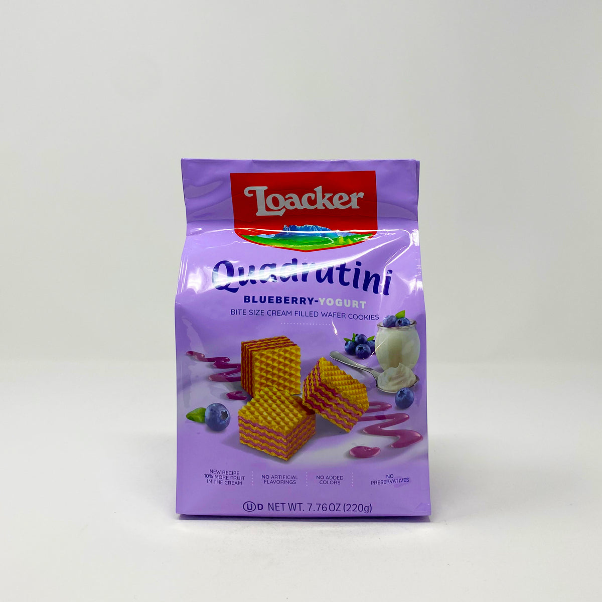 Loacker Blueberry Yogurt wafer cube 250g – Two Brothers Halal Market