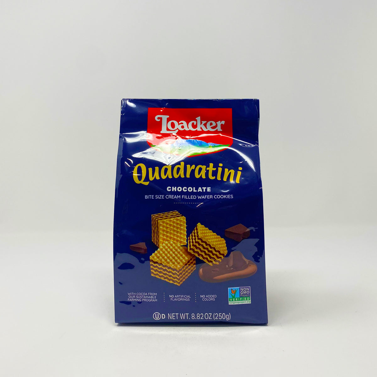 Loacker quadratini Chocolate wafer cube 250g – Two Brothers Halal Market