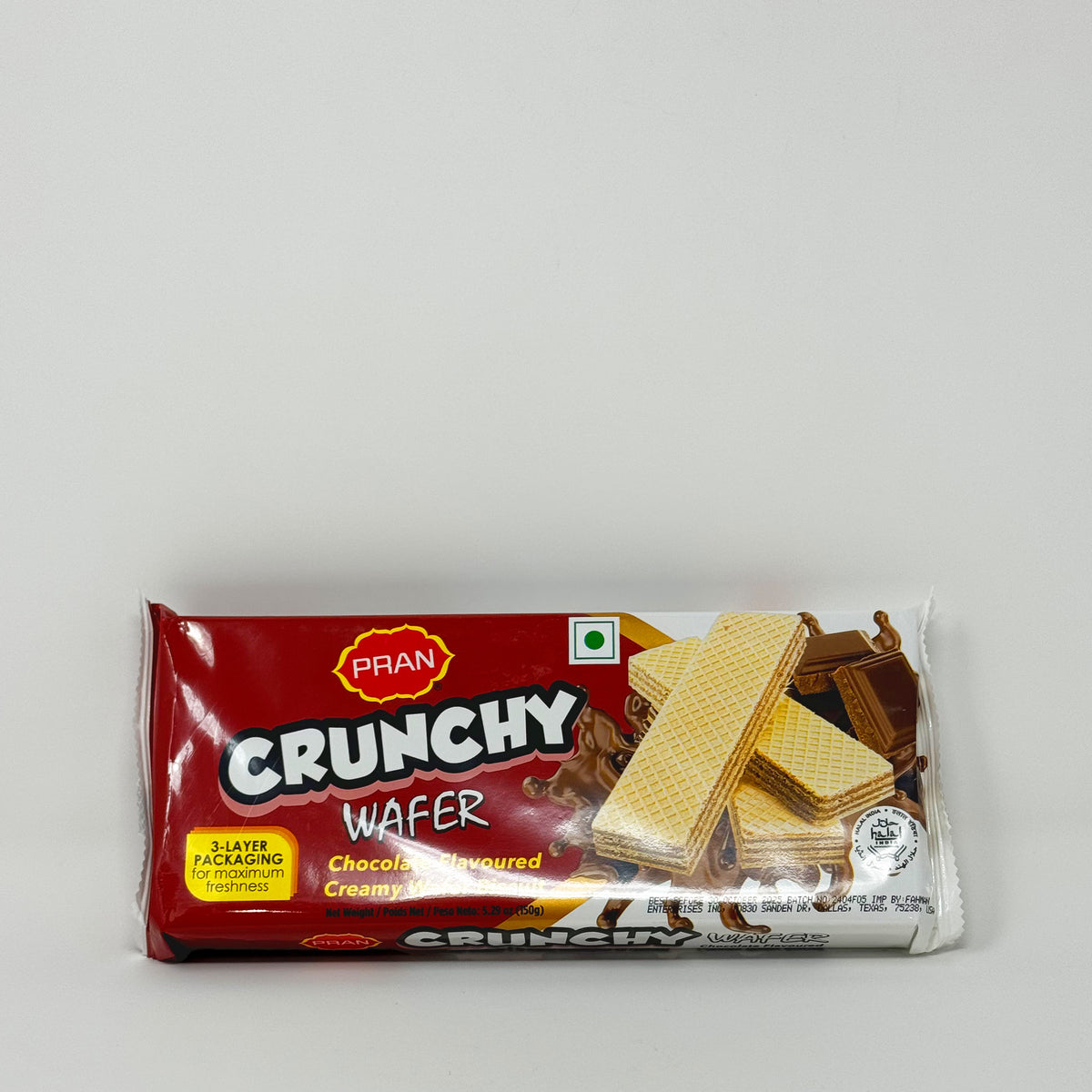 Pran crunchy wafers Chocolate cream 150g – Two Brothers Halal Market