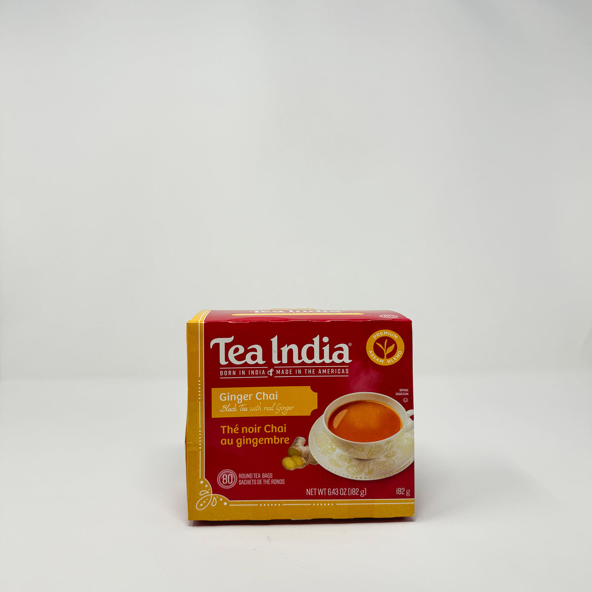Tea India black tea with Ginger Chai 80 Round Tea Bags – Two Brothers ...