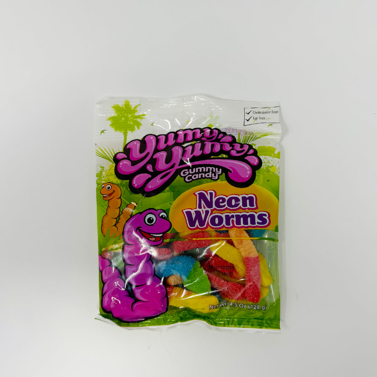 Yumy,Yumy Gummy Candy Neon Worms 128g – Two Brothers Halal Market